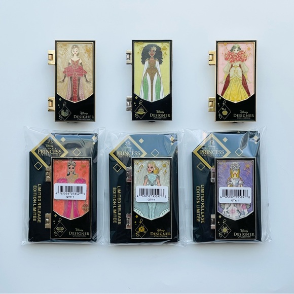 Disney | Accessories | 6 Disney Designer Doll Collection Hinged Disney ...